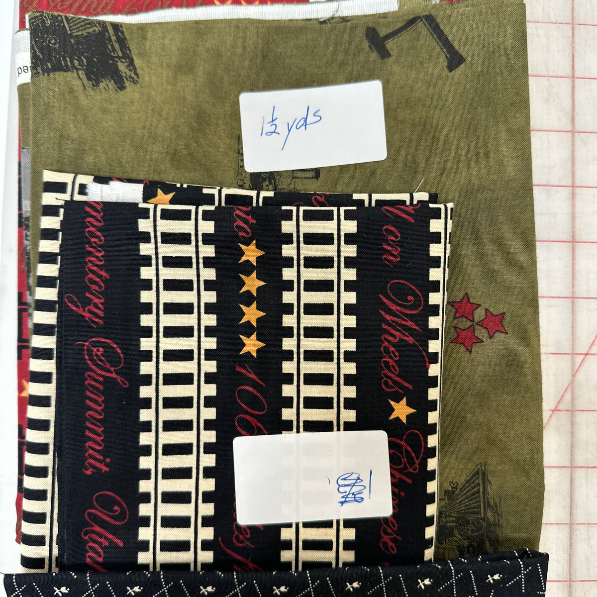 End of Bolt Sale - Railroad/Black Sticks – Square in a Square