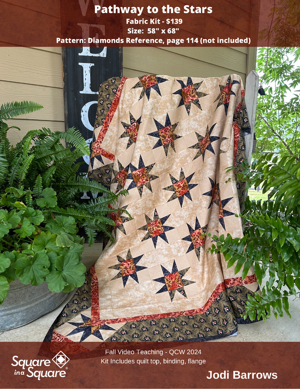 Pathway to the Stars fabric kit - choose options – Square in a Square