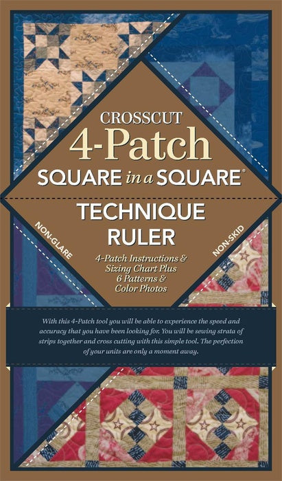 4-patch Crosscut Ruler – Square in a Square