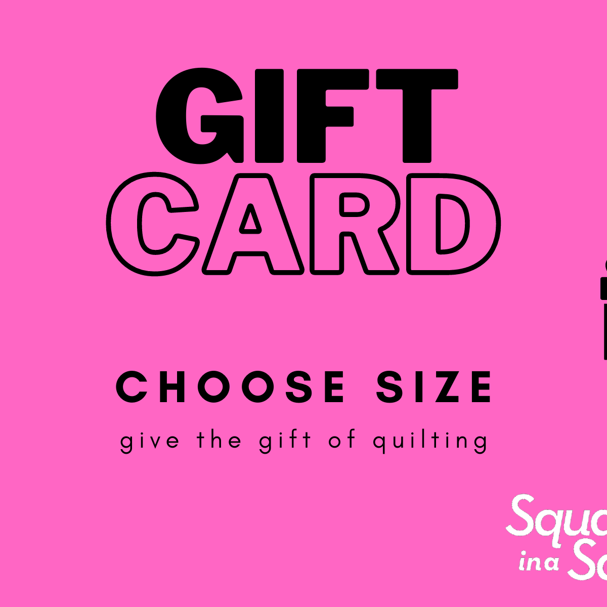 Square in a Square gift card