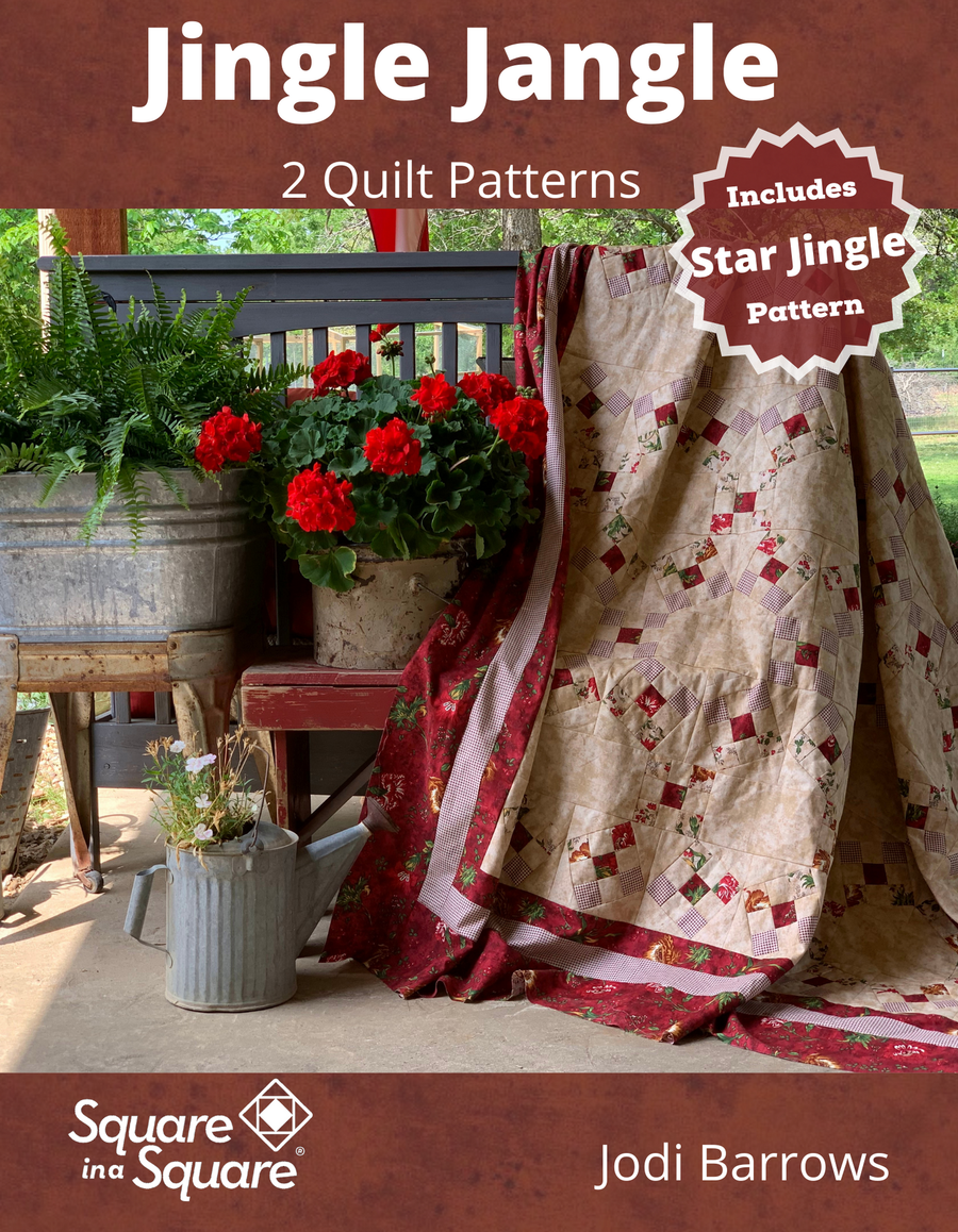 Jingle Jangle plus Star Jingle pattern or ePattern – Square in a Square