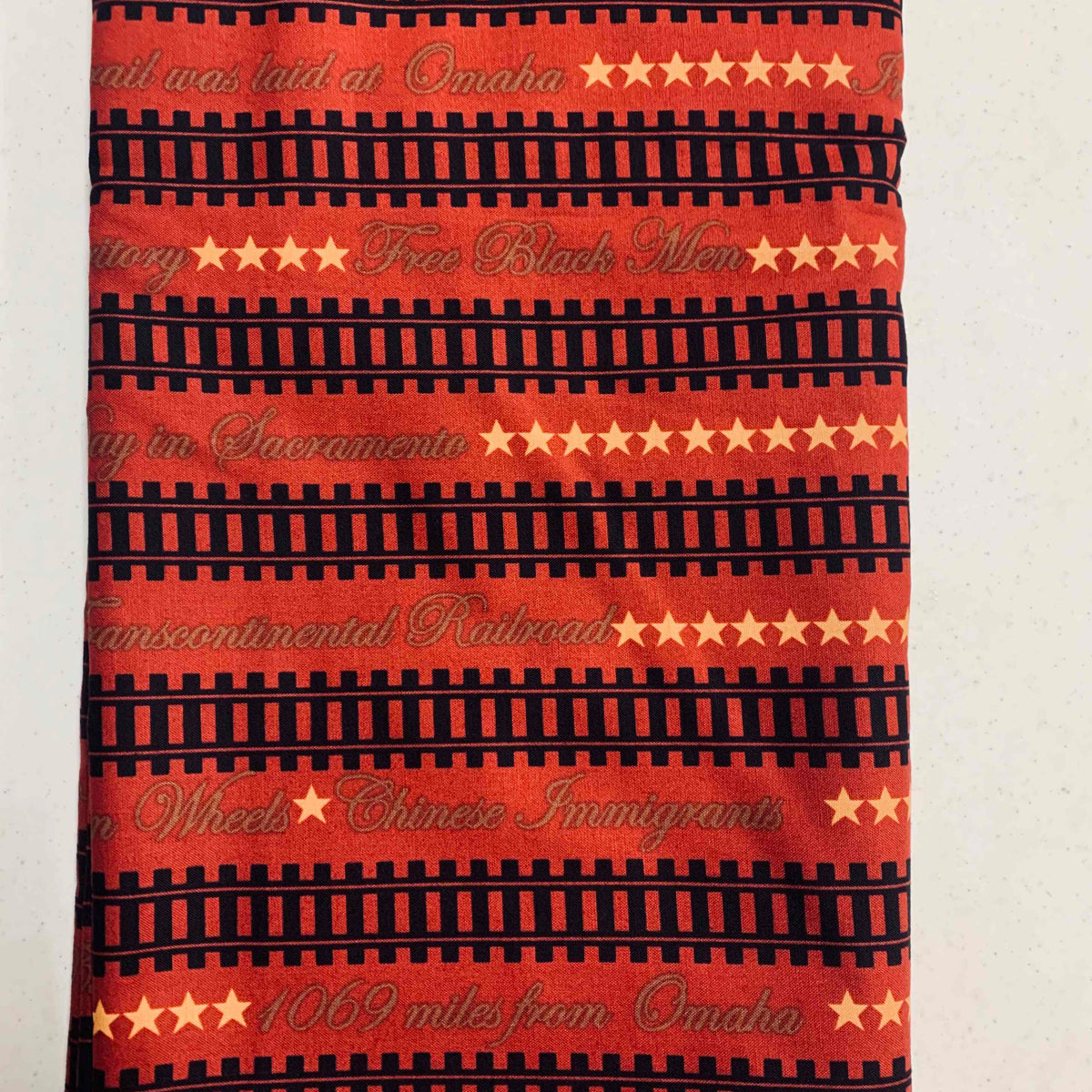 Red Railroad Track Stripe 7777-89 – Square in a Square